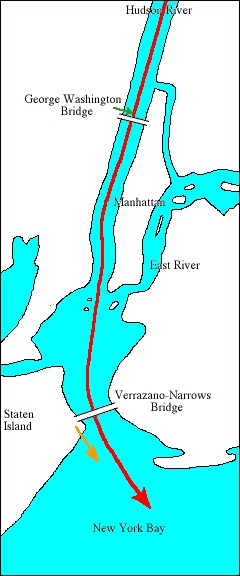 TANKER USS DISCOVERY MANHATTAN ROUTE